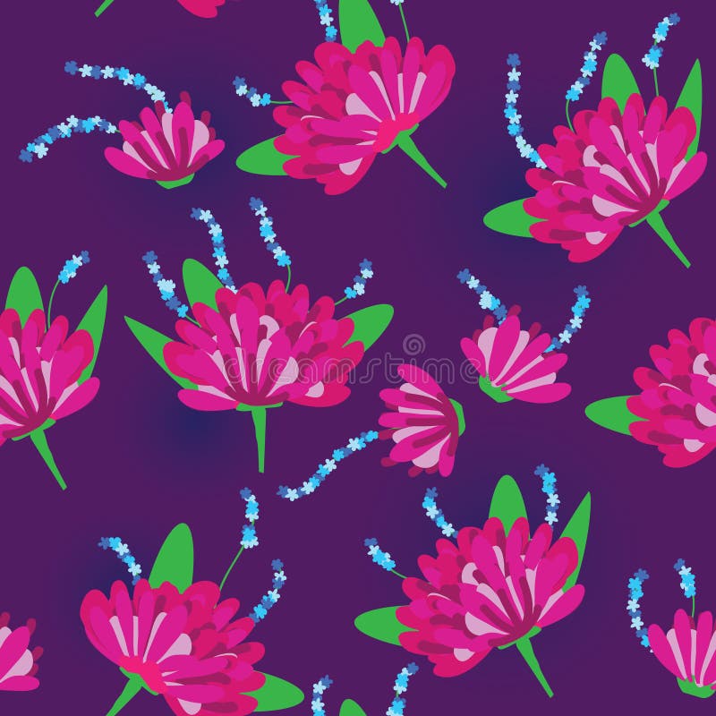 Flowers Net Pattern Colorful Stock Vector - Illustration of drawing ...