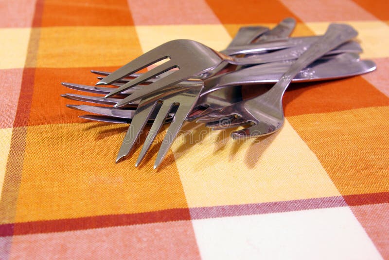 Group of forks stock photo. Image of equipment, kitchen - 16833450