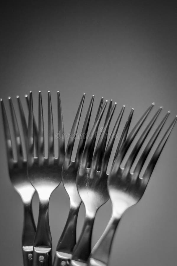 Group of forks stock image. Image of reflection, food - 67186951