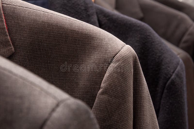 Group of formal jackets stock photo. Image of close - 141879128
