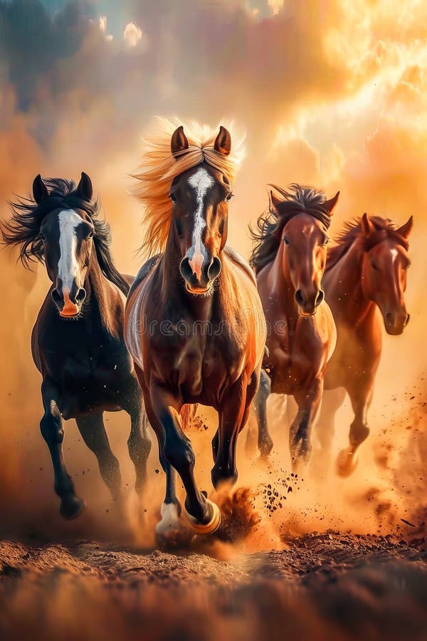 414 Four Running Horse Stock Photos - Free & Royalty-Free Stock Photos ...