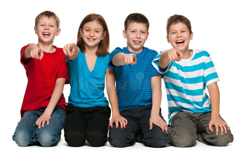 Group Of Kids Laughing