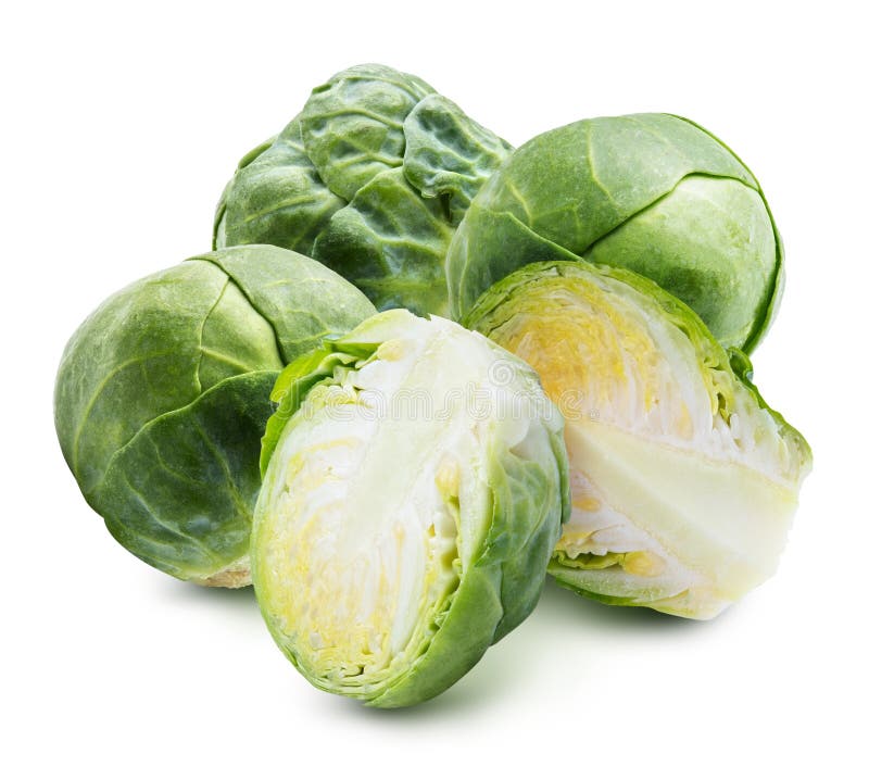 Group of Fresh Brussels Cabbage Stock Image - Image of eating, kale ...