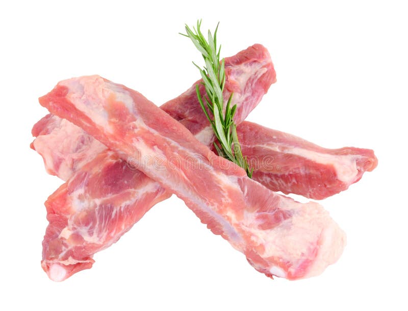 Raw pork ribs stock photo. Image of butchered, ingredient - 164880120