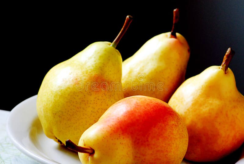 Group of Fresh Ripe Pears stock photo. Image of natural - 12266724