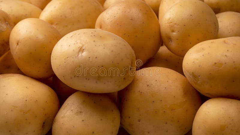 A Group of Fresh Tasty Potato As Background Stock Photo - Image of ...
