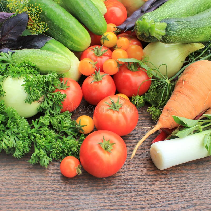 Group of fresh vegetables stock photo. Image of healthy - 32617256