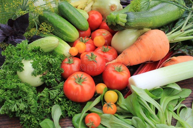 Group of fresh vegetables stock image. Image of cucumber - 35349233