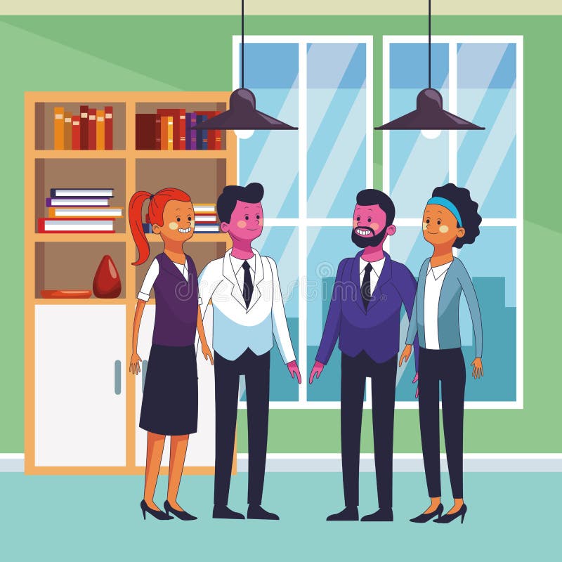 Group of friends cartoon stock vector. Illustration of girlfriend ...