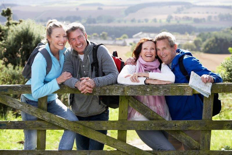 Friends on country picnic stock photo. Image of hillside - 21410548