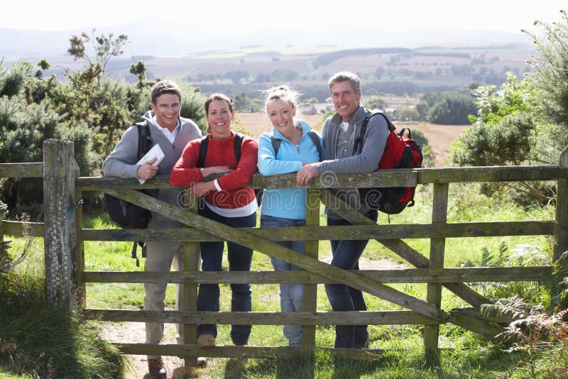 Friends on country picnic stock photo. Image of hillside - 21410548