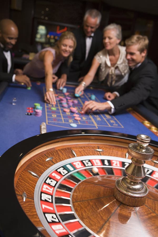 Group of Friends Gambling in Casino Stock Photo - Image of nightlife ...
