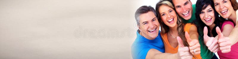 Group of happy people stock photo. Image of crowd, group - 35582464