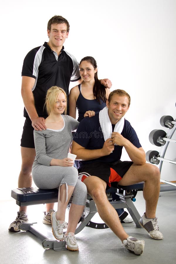Group of Friends in the Gym Stock Photo - Image of girls, friend: 10472794