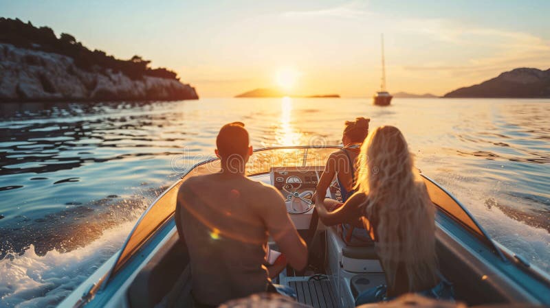 Group of Friends Having Fun on a Boat Stock Photo - Image of exotic ...