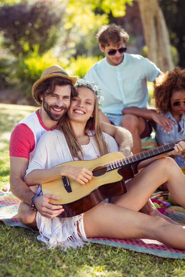 Group of Friends Having Fun and Playing Music Stock Photo - Image of ...