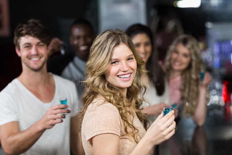 Group of Friends Having Shots Stock Photo - Image of friend, friendship ...