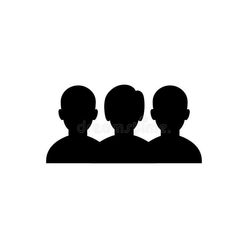 A group of friends icon stock vector. Illustration of squad - 298398005
