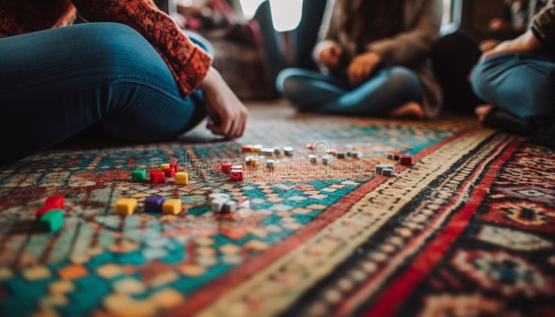 Child Playing Rug Stock Illustrations – 89 Child Playing Rug Stock ...