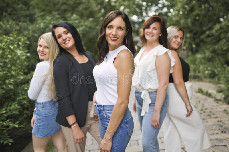 Group of Friends Relaxing Outdoors in the Summer Time Stock Photo ...