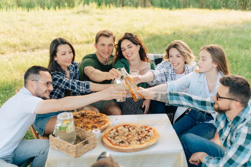 Group of Friends are Relaxing Together. Stock Image - Image of table ... Group of Friends are Relaxing Together. Stock Image - Image of table ...