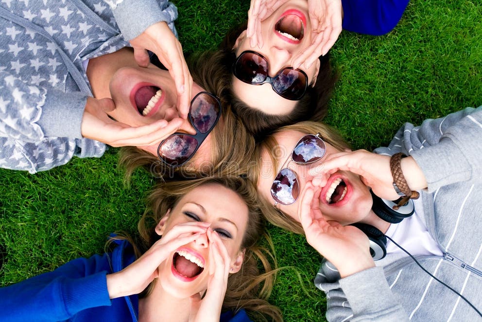 Group of friends shouting stock image. Image of couple - 11203821
