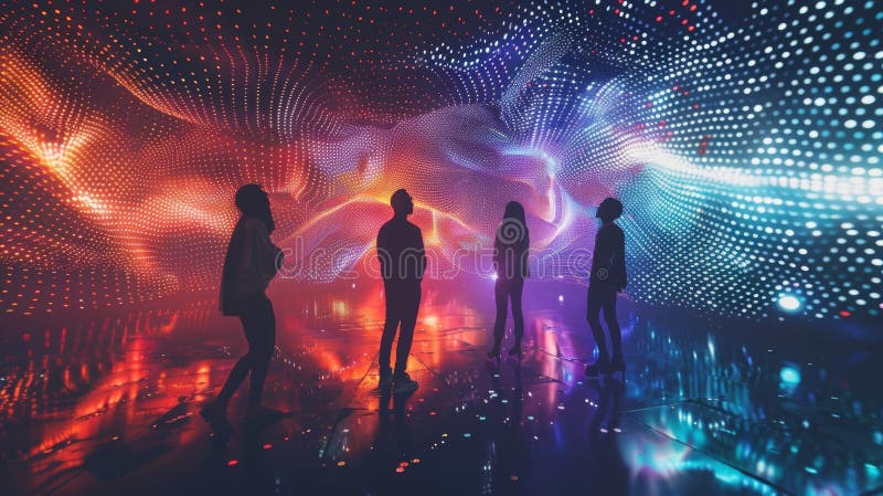 A Group of Friends Taking a Break from Dancing To Admire the ...