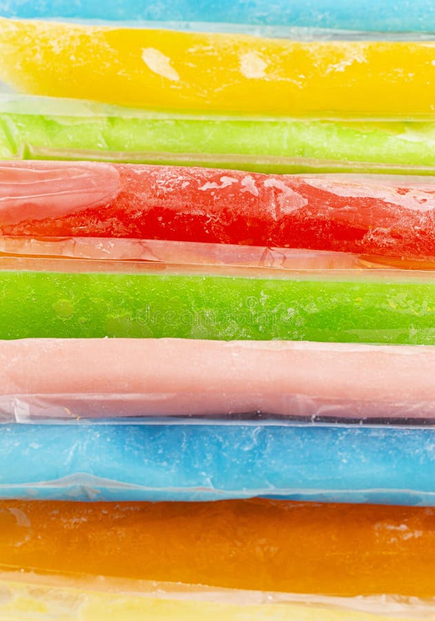Group of Frozen Ice Pop Popsicle Isolated on a White Background Stock ...
