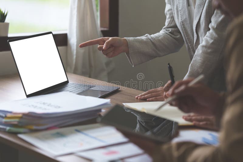 Group of Fund Manager Analyzing Big Data for Future Investment Stock ...