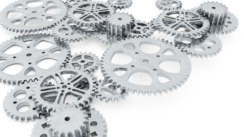 Group of gears stock illustration. Illustration of metal - 40254078