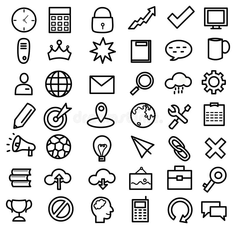 Group of General Purpose Logo Icons Vector Stock Vector - Illustration ...