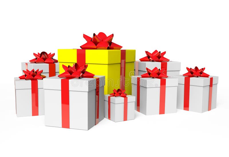 Group gifts stock illustration. Illustration of shopping - 13353260