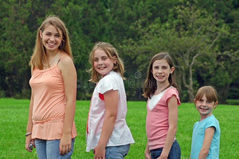 Group of Girls stock image. Image of face, friendship - 1244475