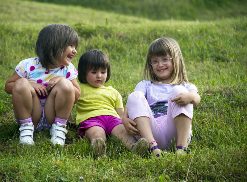 Group of girls stock photo. Image of children, caucasian - 15124810