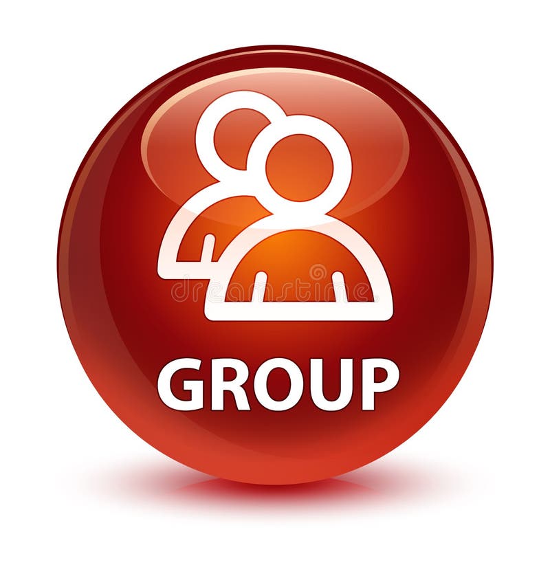 Group Glassy Brown Round Button Stock Illustration - Illustration of ...