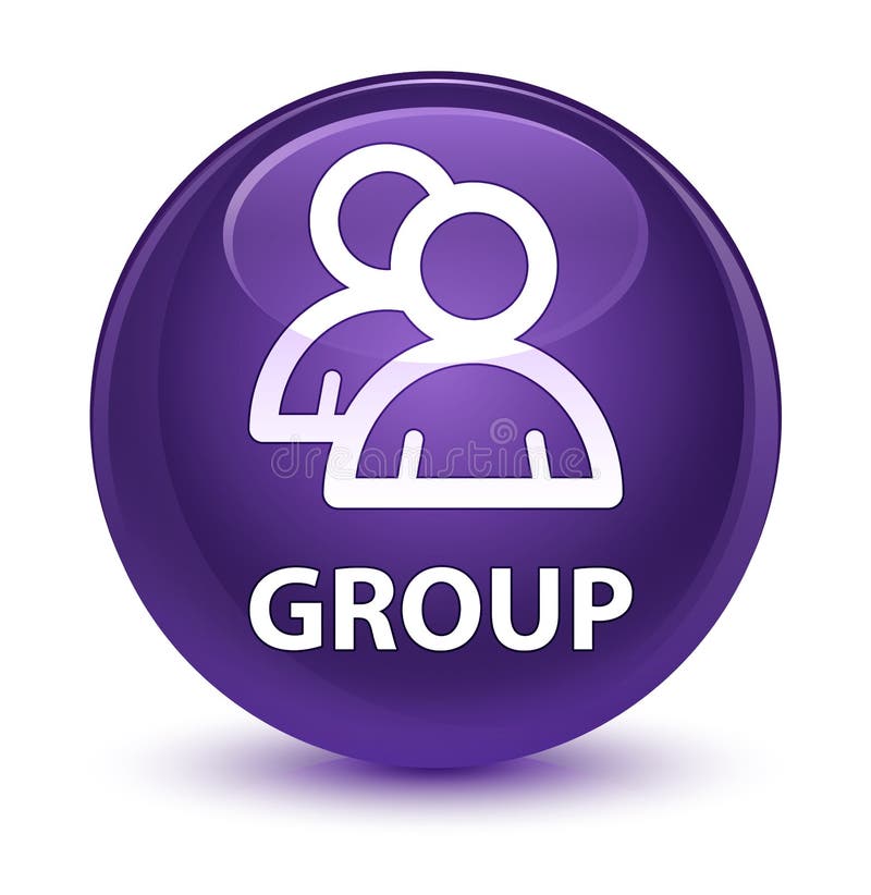 Group Glassy Purple Round Button Stock Illustration - Illustration of ...