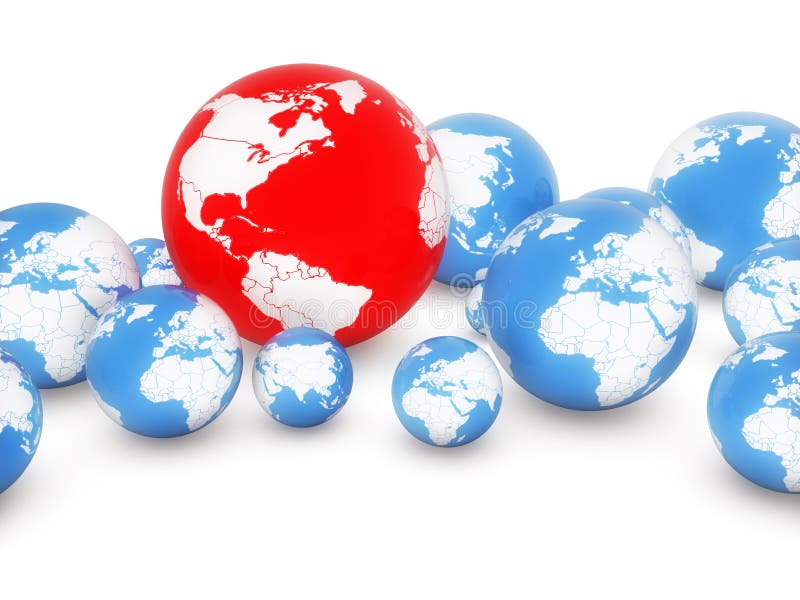 Group of globe stock illustration. Illustration of white - 56569389