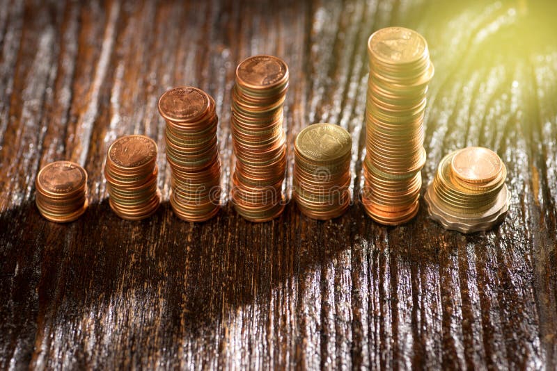 Group of gold coin stock image. Image of calculation - 76411303