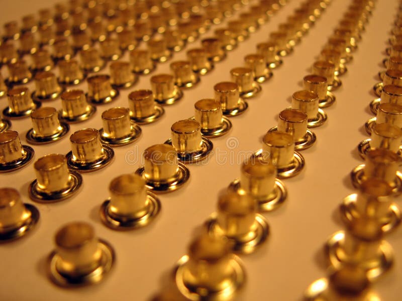 Group Of Gold Rivets. Picture Image: 4705766