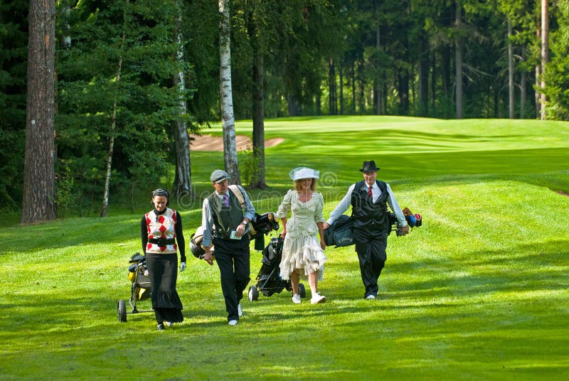 Group of Golfers at Country Club Editorial Stock Photo - Image of ...