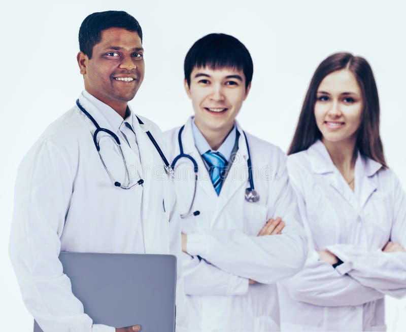 A group of good doctors. stock image. Image of healthy - 49107631