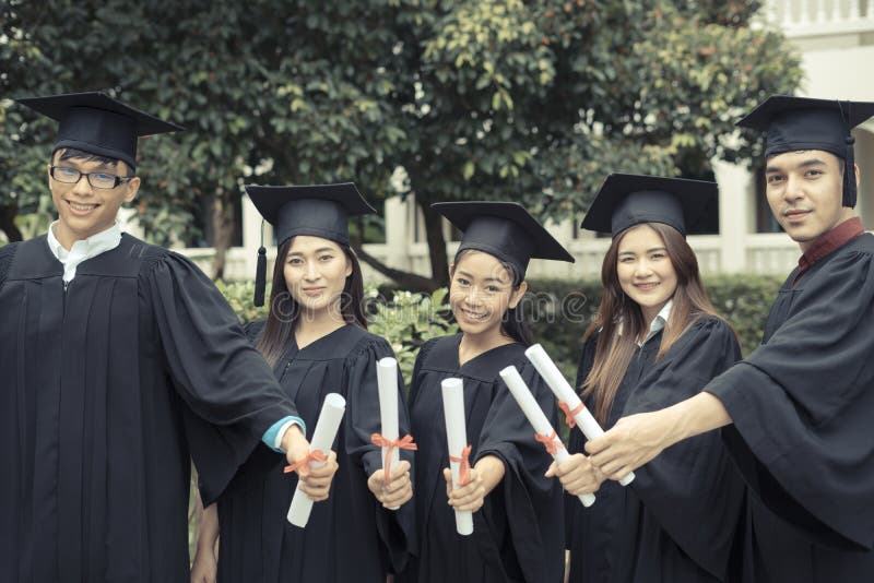 Group of graduate student stock photo. Image of grad - 23292182