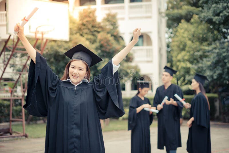 Group of graduate students stock photo. Image of graduating - 105986066