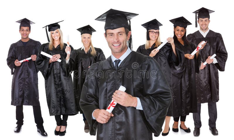 Group of graduate student stock photo. Image of grad - 23292182