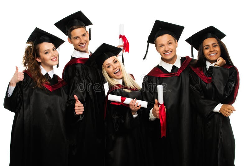 Group of Graduated Young Students Stock Photo - Image of knowledge ...