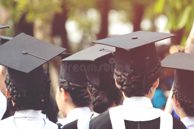 Group of Graduates during Commencement. Stock Image - Image of degree ...