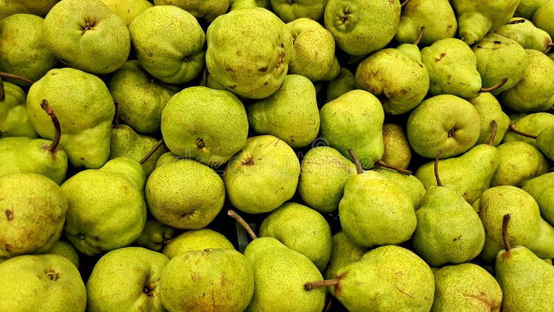 Group of Green Pears, Close-up Green Pears Texture Stock Image - Image ...