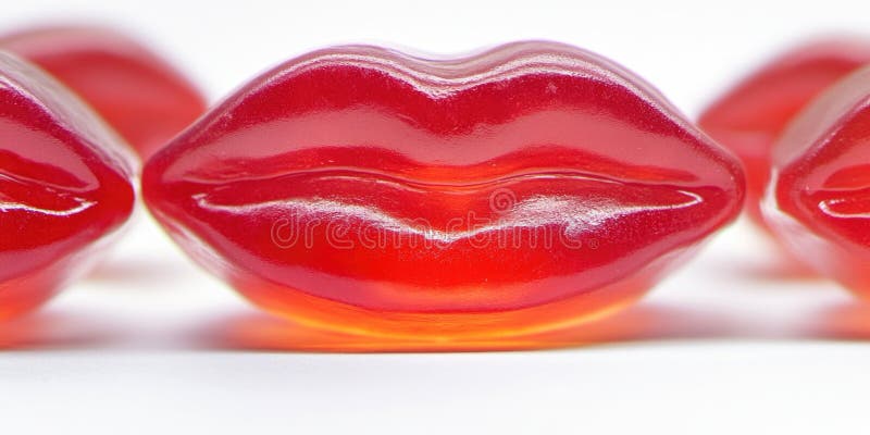 Group of gummy lips stock photo. Image of friendly, party - 377434128