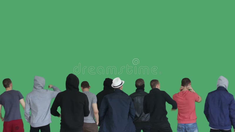 Group guys protest stock footage. Video of people, interior - 57714946