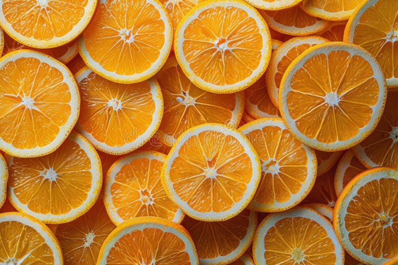 Group of Halved Orange Slices Stock Photo - Image of color, vitamin ...